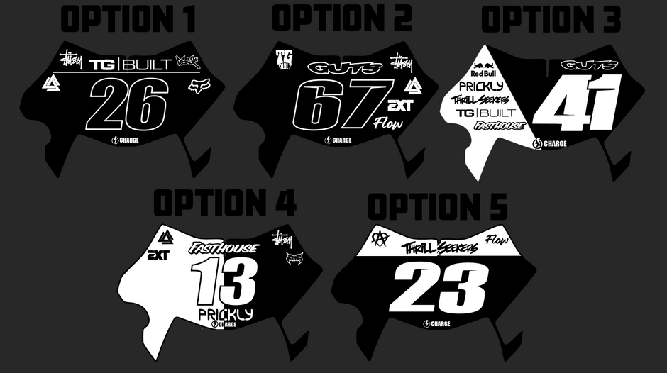 Front Plate Decals – Charge Graphics